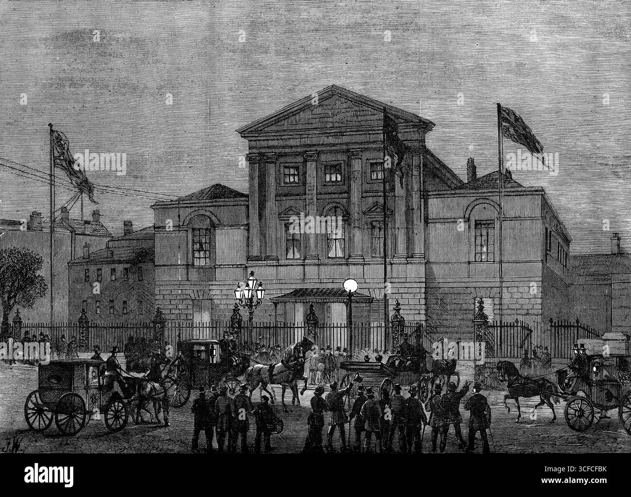 Rooms and people outdoors Black and White Stock Photos & Images - Alamy