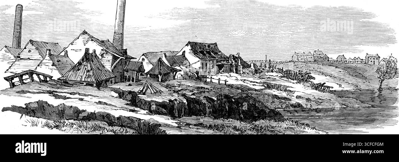 Subsidence of land at the Northwich Salt-Mines, 1881. '...remarkable ...