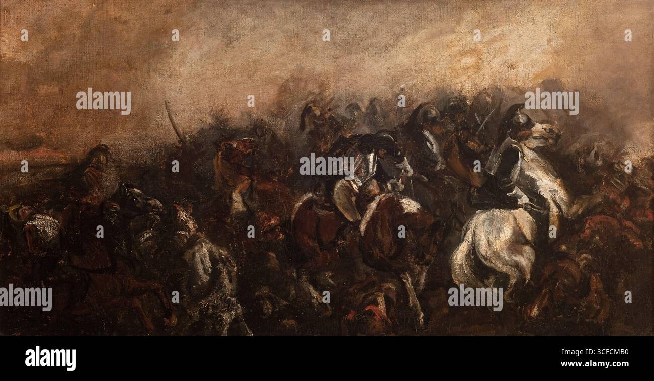 The Battle of Mozhaisk 1812, between 1835-1840, around 1840 Stock Photo ...