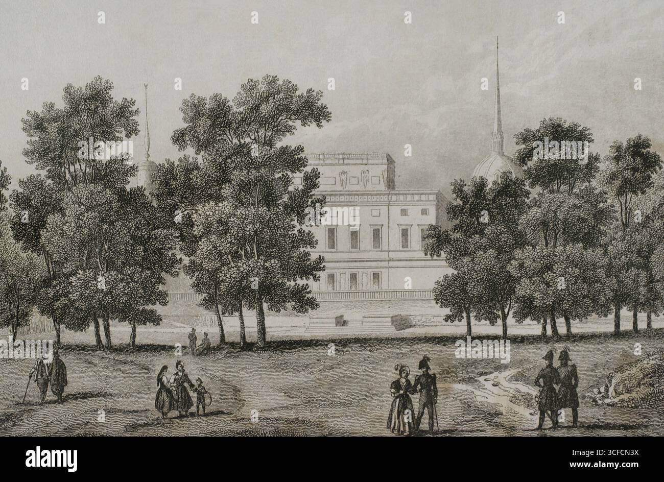 Mikhailovsky Castle, Saint Petersburg, Russia, 1839. Also known as ...