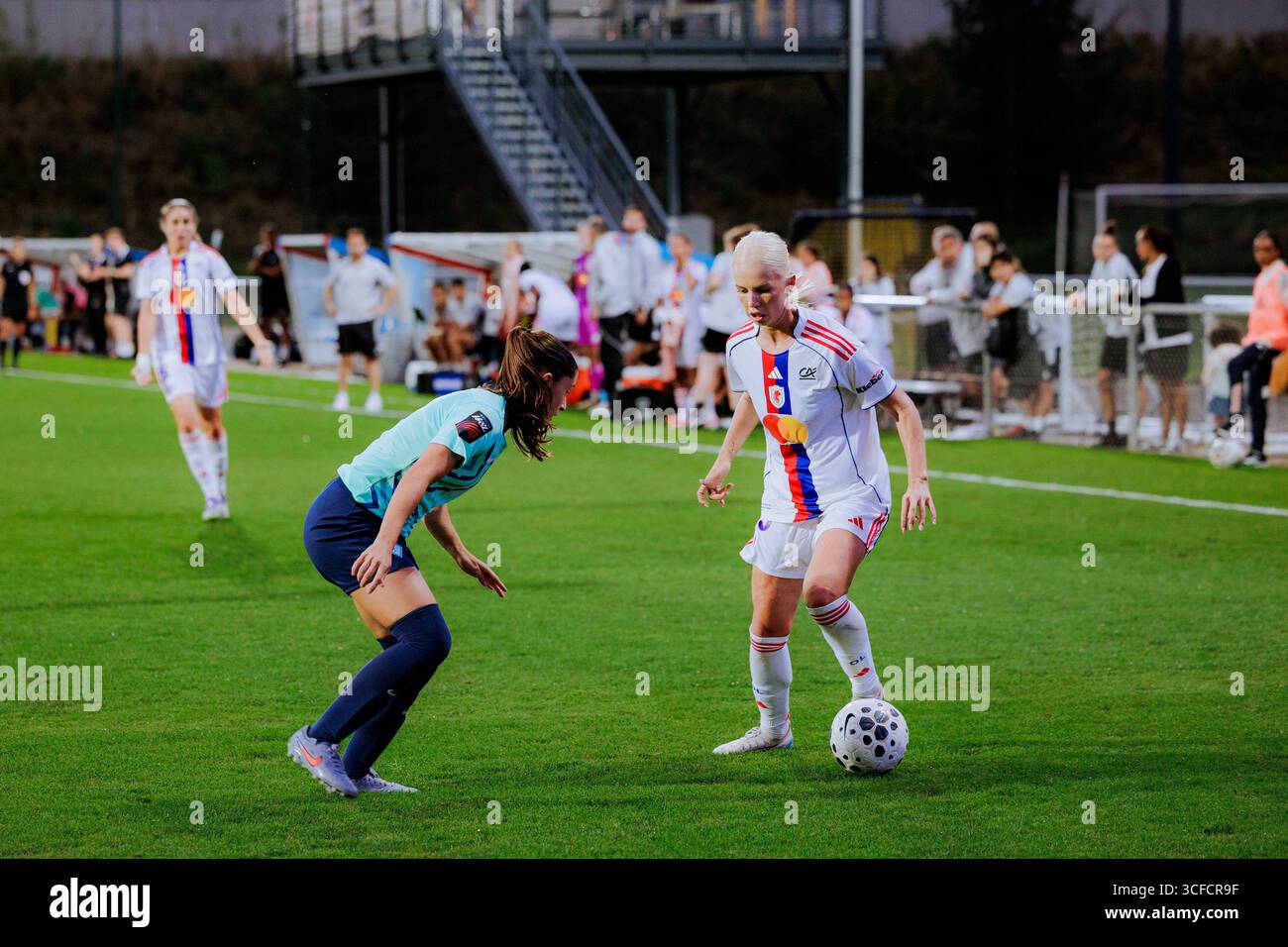 Sofie Svava (23 Olympique Lyonnais) during the friendly match between OL Lyonnes and London City ...