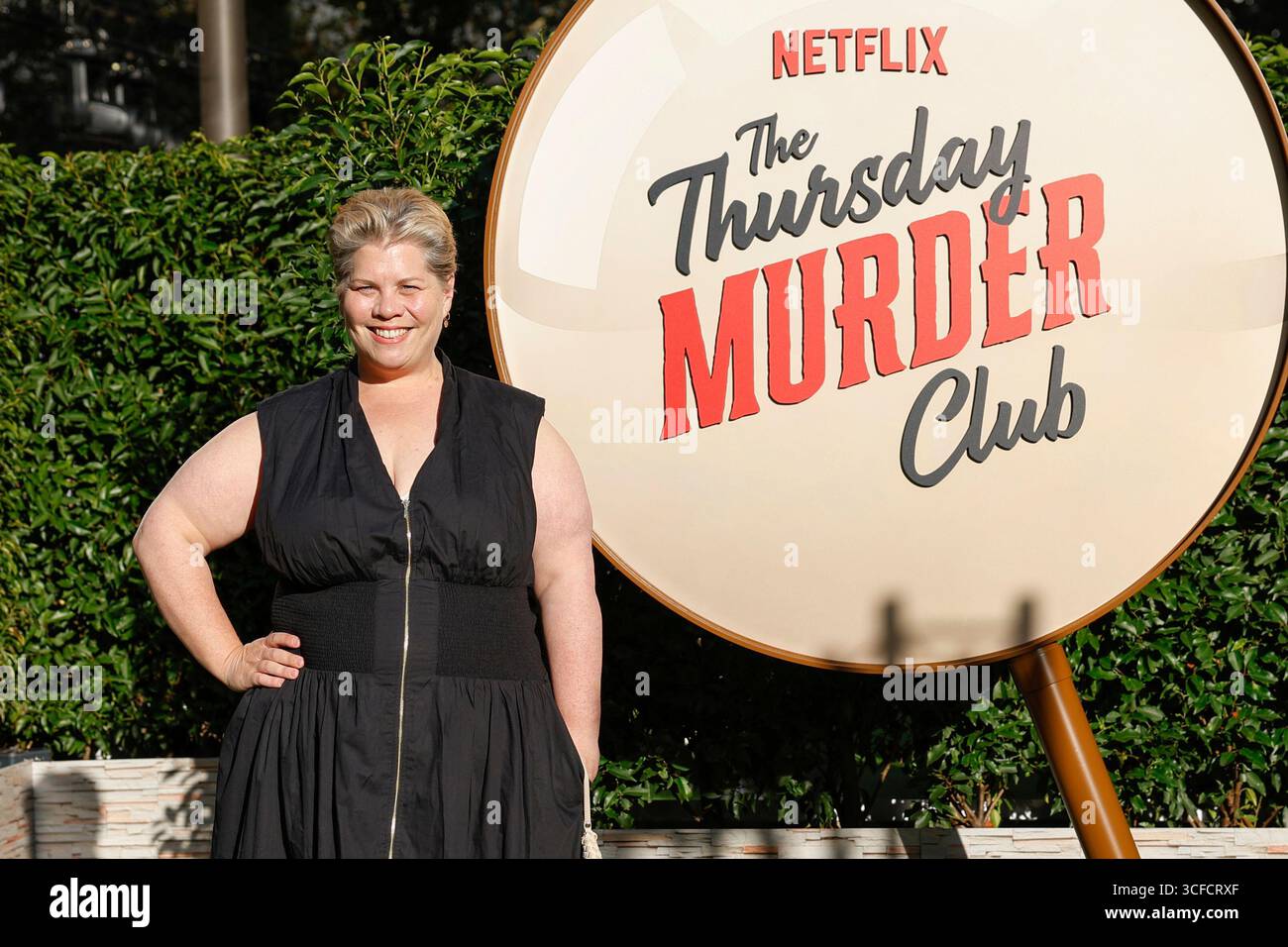 Writer Katy Brand poses for photographers upon arrival at the screening ...