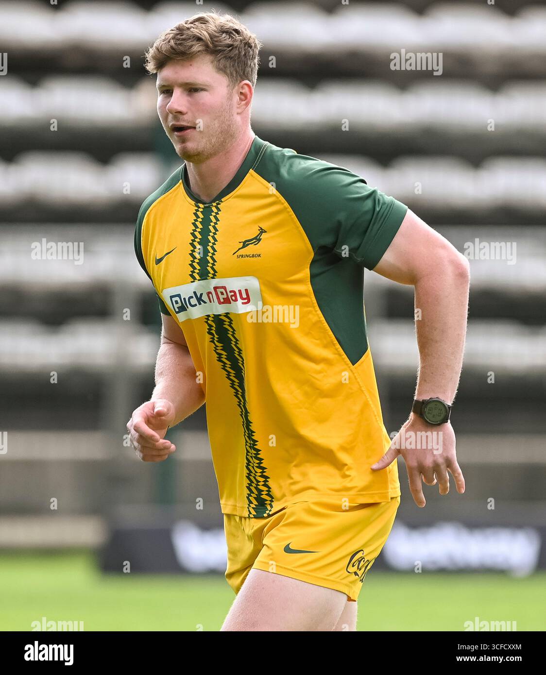 Ethan Hooker during South Africa (springboks) captains run at the ...
