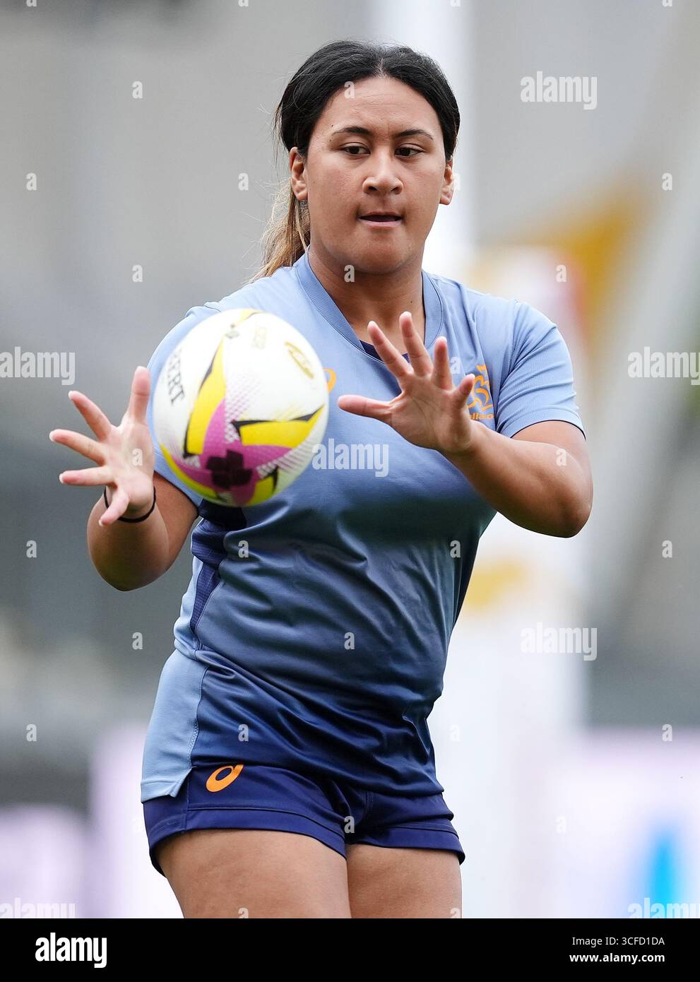 Australia's Katalina Amosa during a team run at Salford Community ...