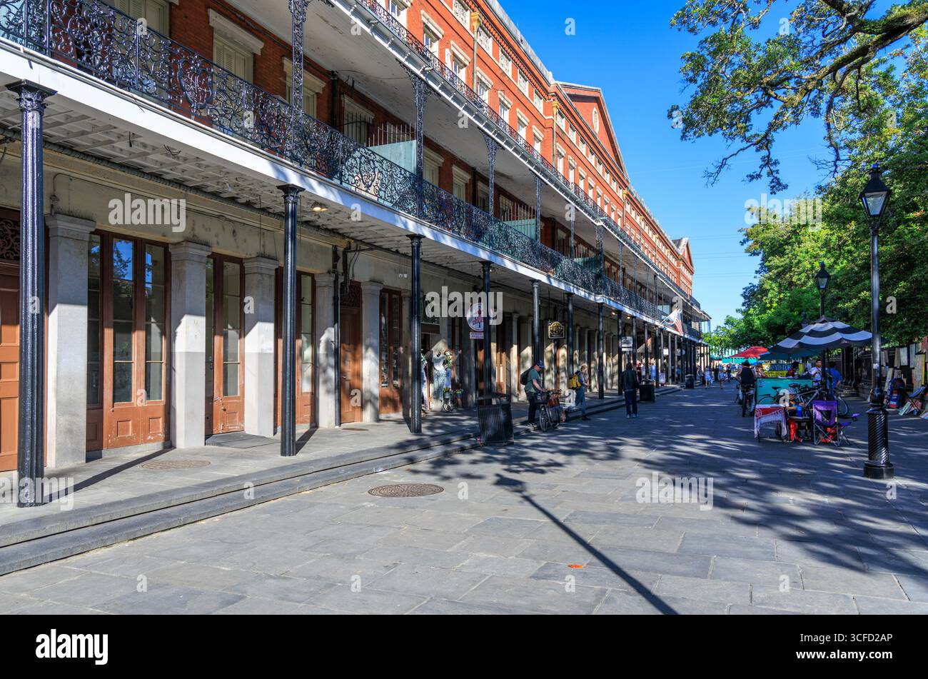 Lower Pontalba Building fronting St. Anne Street in the French Quarter ...