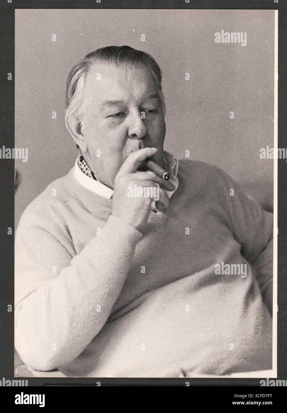 Porträt des SPD-Politikers John van Nes Ziegler. Von 1973 bis 1980 war ...