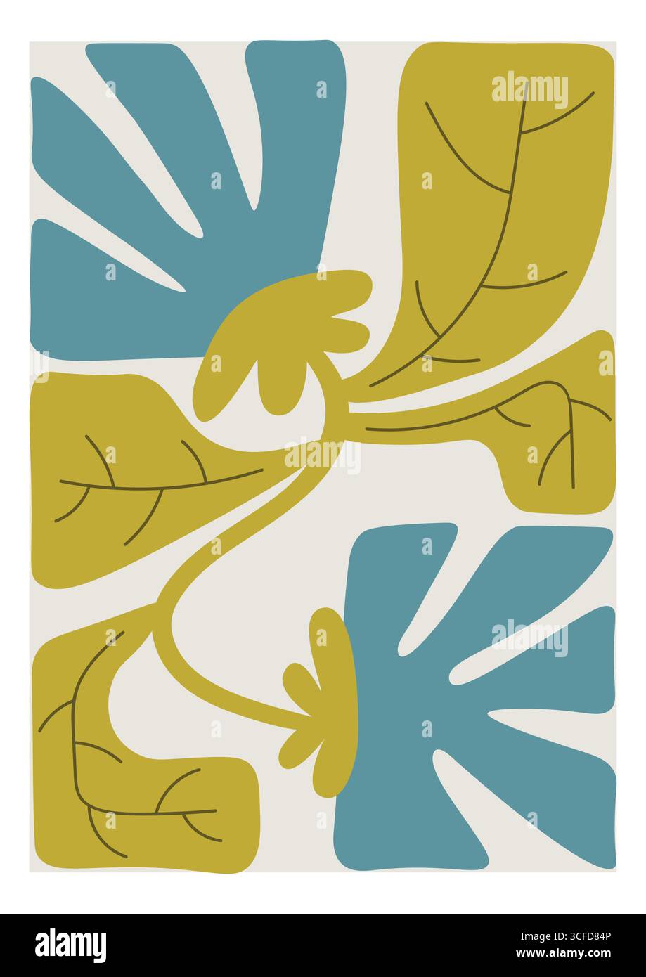 Bold shapes of leaves Stock Vector Images - Alamy