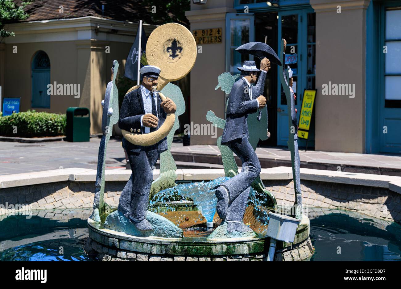 Instrument Men sculpture in Dutch Alley, New Orleans, Louisiana, USA ...