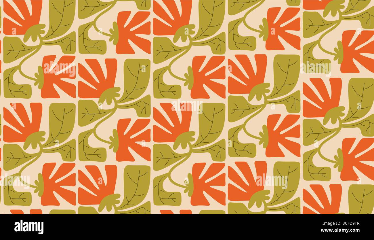 Decorative seamless pattern in Stock Vector Images - Alamy