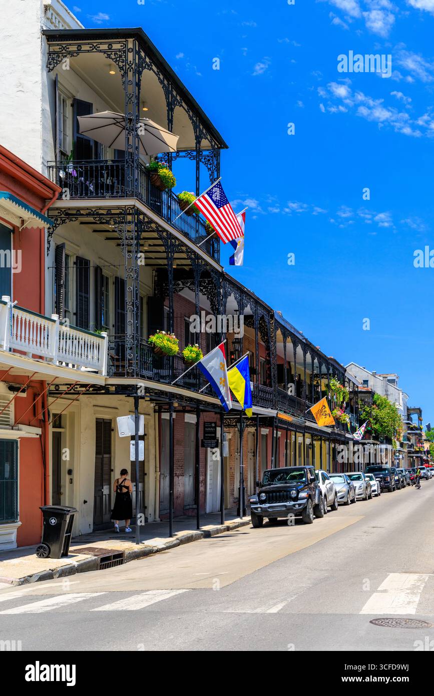 Royal Street, New Orleans French Quarter, Louisiana, USA Stock Photo ...