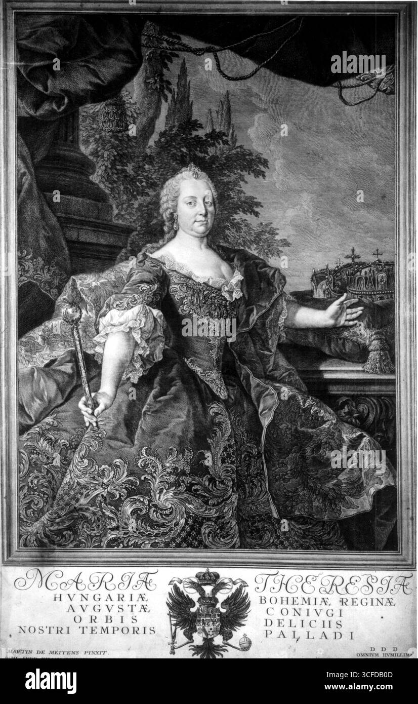 Empress Maria Theresa, daughter of Emperor Charles VI and born in ...