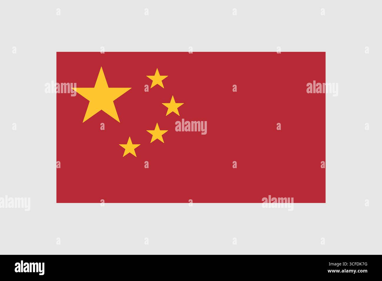 China National Flag with Red Background and Five Yellow Stars Stock ...