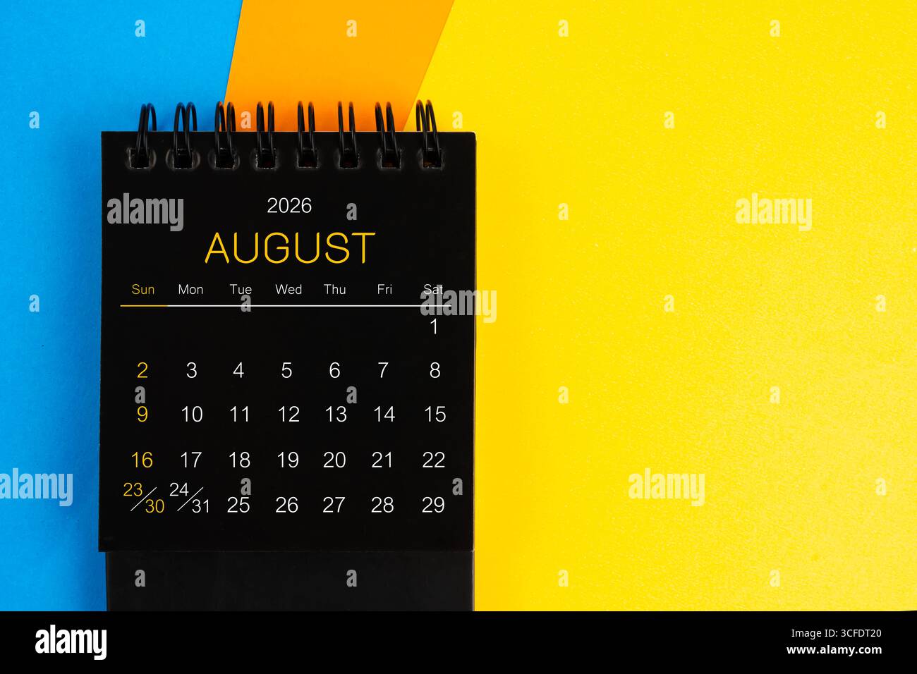 August 2026 month calendar hi-res stock photography and images - Alamy