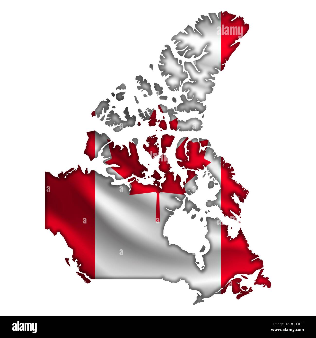 Canada flag and map in vector illustration Cut Out Stock Images ...