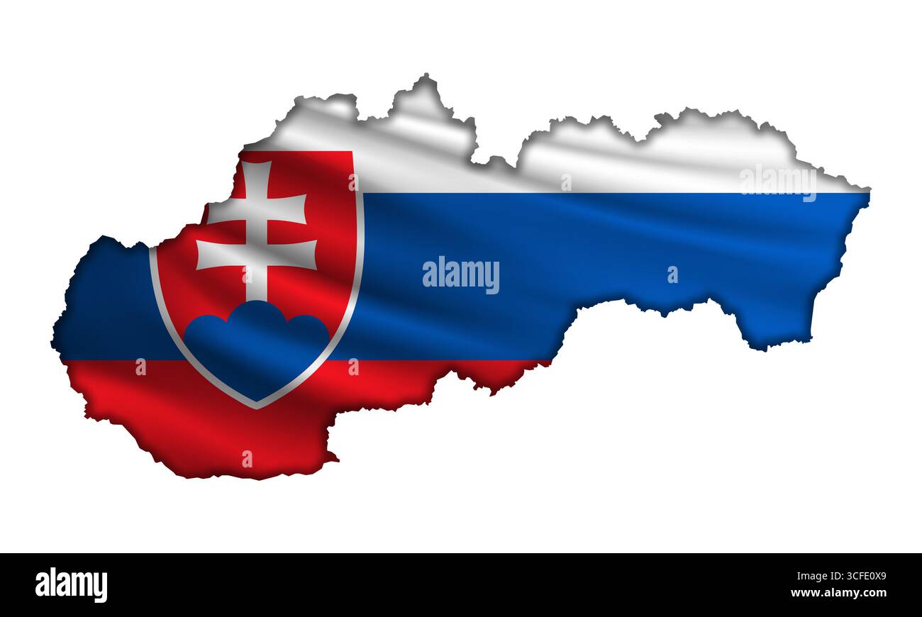 Slovakia map collection country hi-res stock photography and images - Alamy