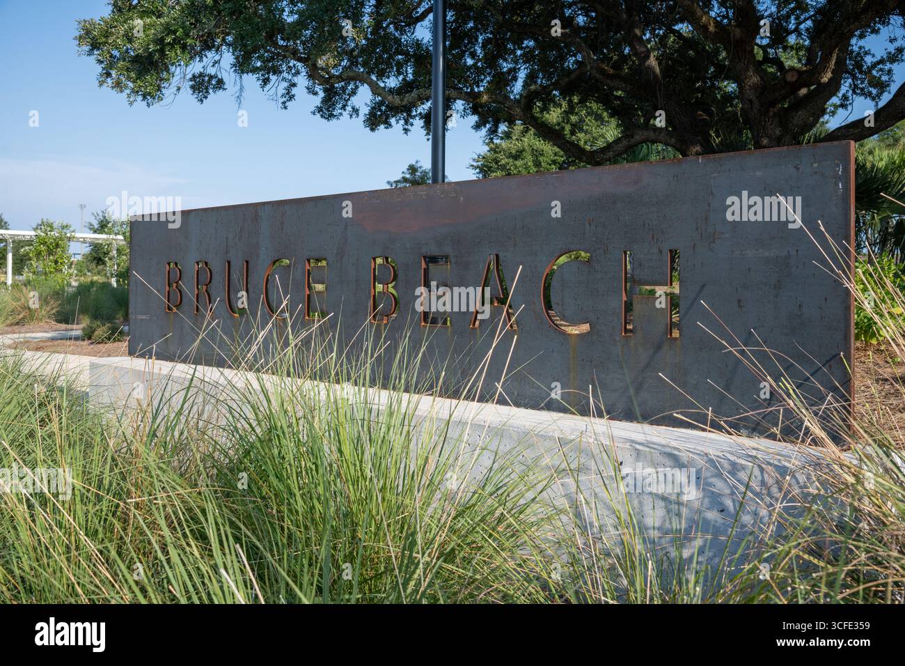 Bruce Beach Park in Pensacola, Florida, a redeveloped waterfront park ...