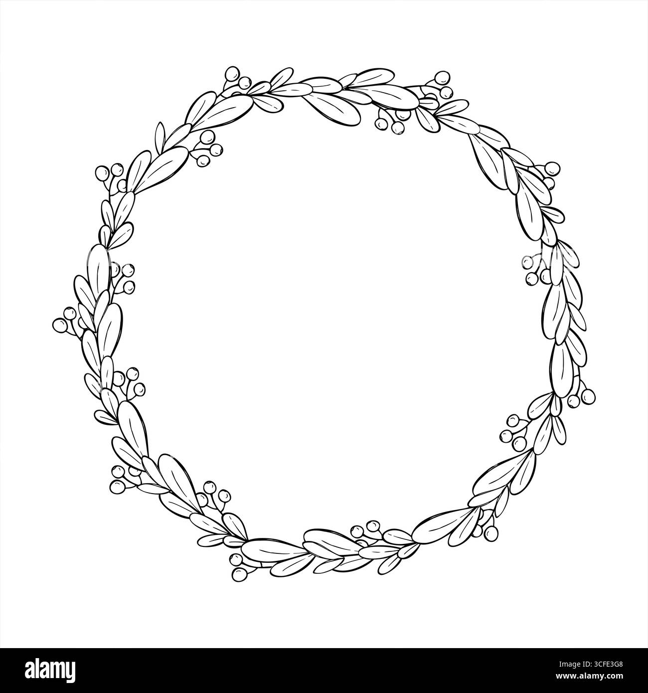 Hawthorn berry leaves Stock Vector Images - Alamy