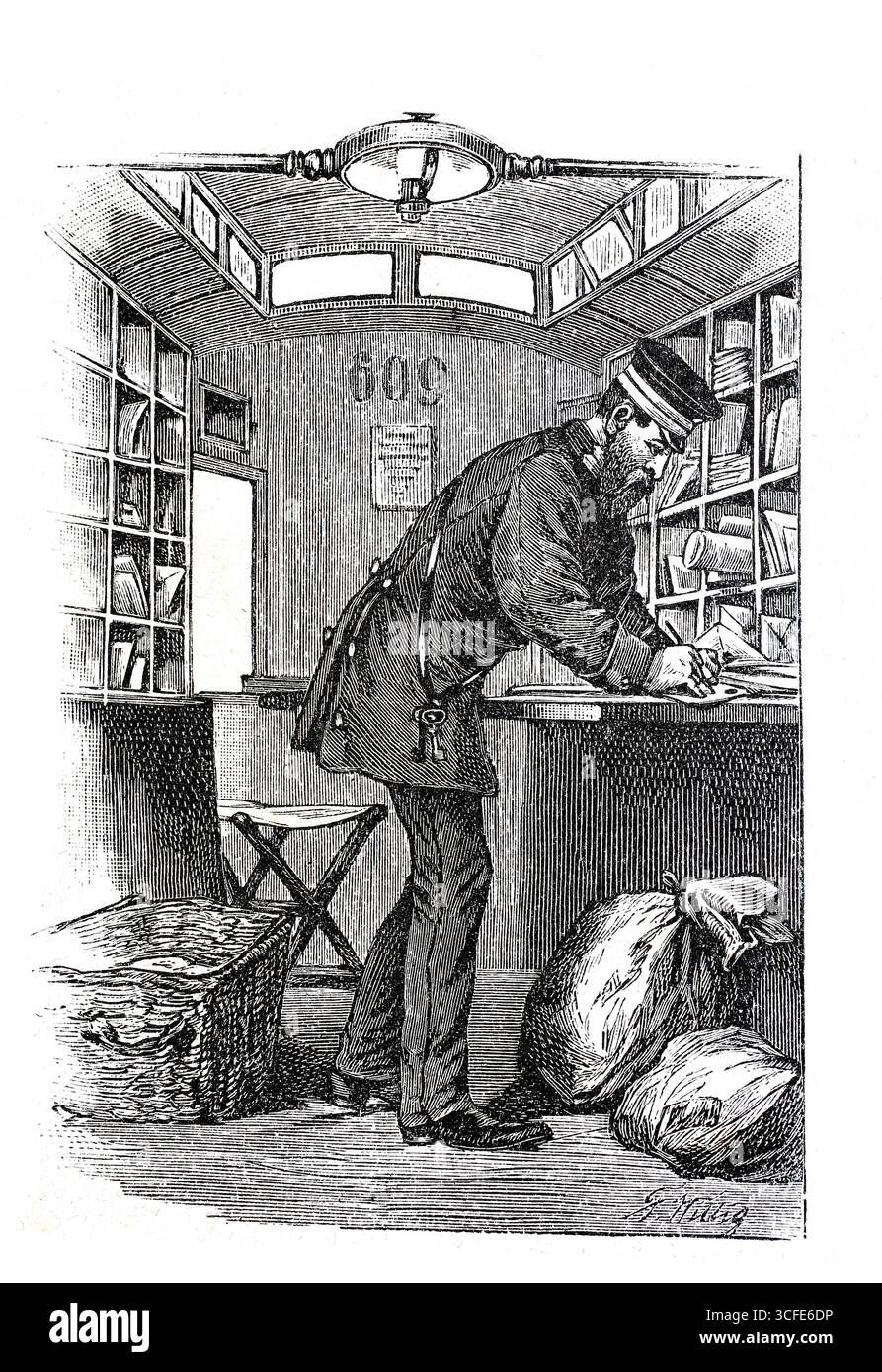 Historical mail delivery Cut Out Stock Images & Pictures - Alamy