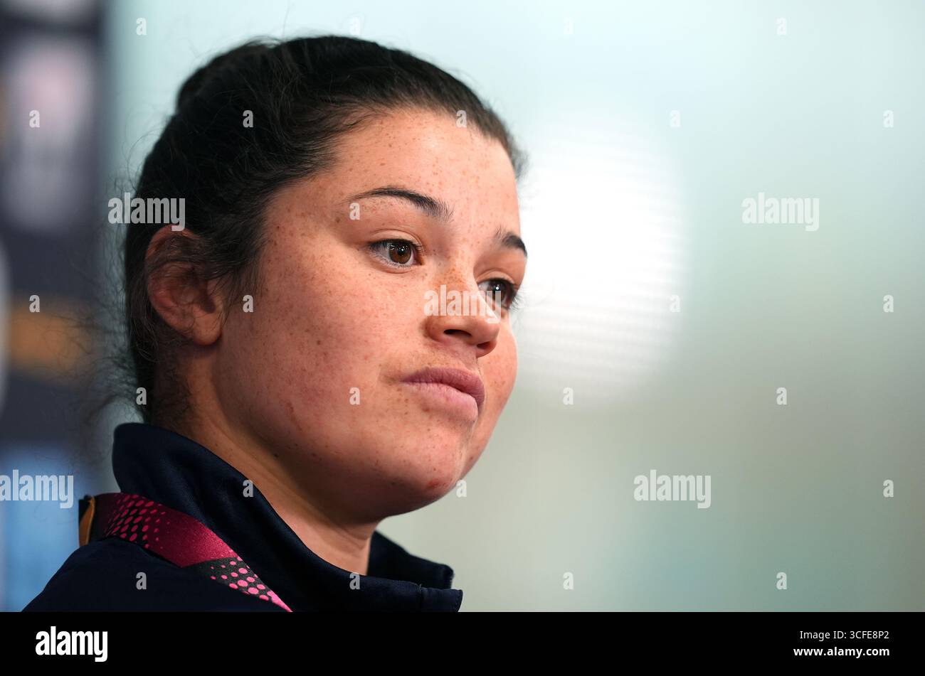 Scotland's Caity Mattinson during a press conference at Manchester ...