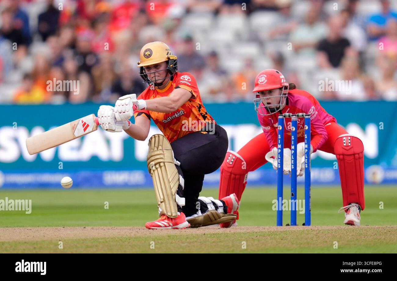 Birmingham Phoenix 's Ailsa Lister batting during The Hundred Women's ...