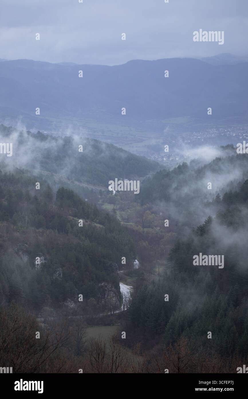 Atmospheric vertical shot winding hi-res stock photography and images ...