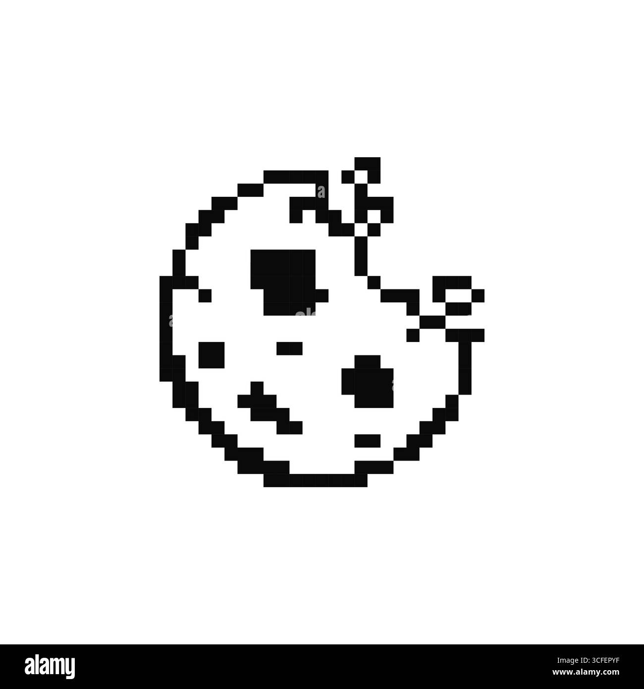 Mosaic pixel cookie design depicting popular food item in retro sprite ...