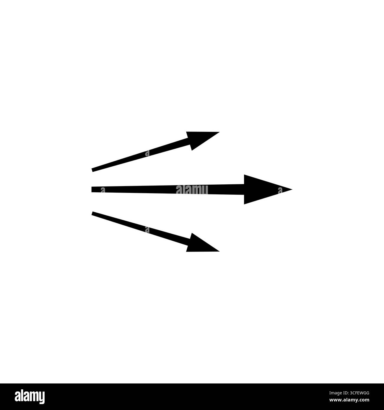Arrow symbols representing movement and direction in various straight ...