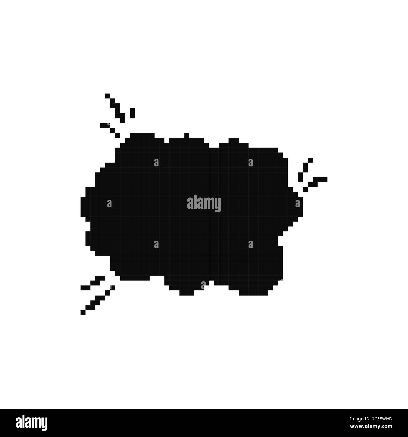 Mosaic pixel art comic explosion with bold pixelated design and humor ...