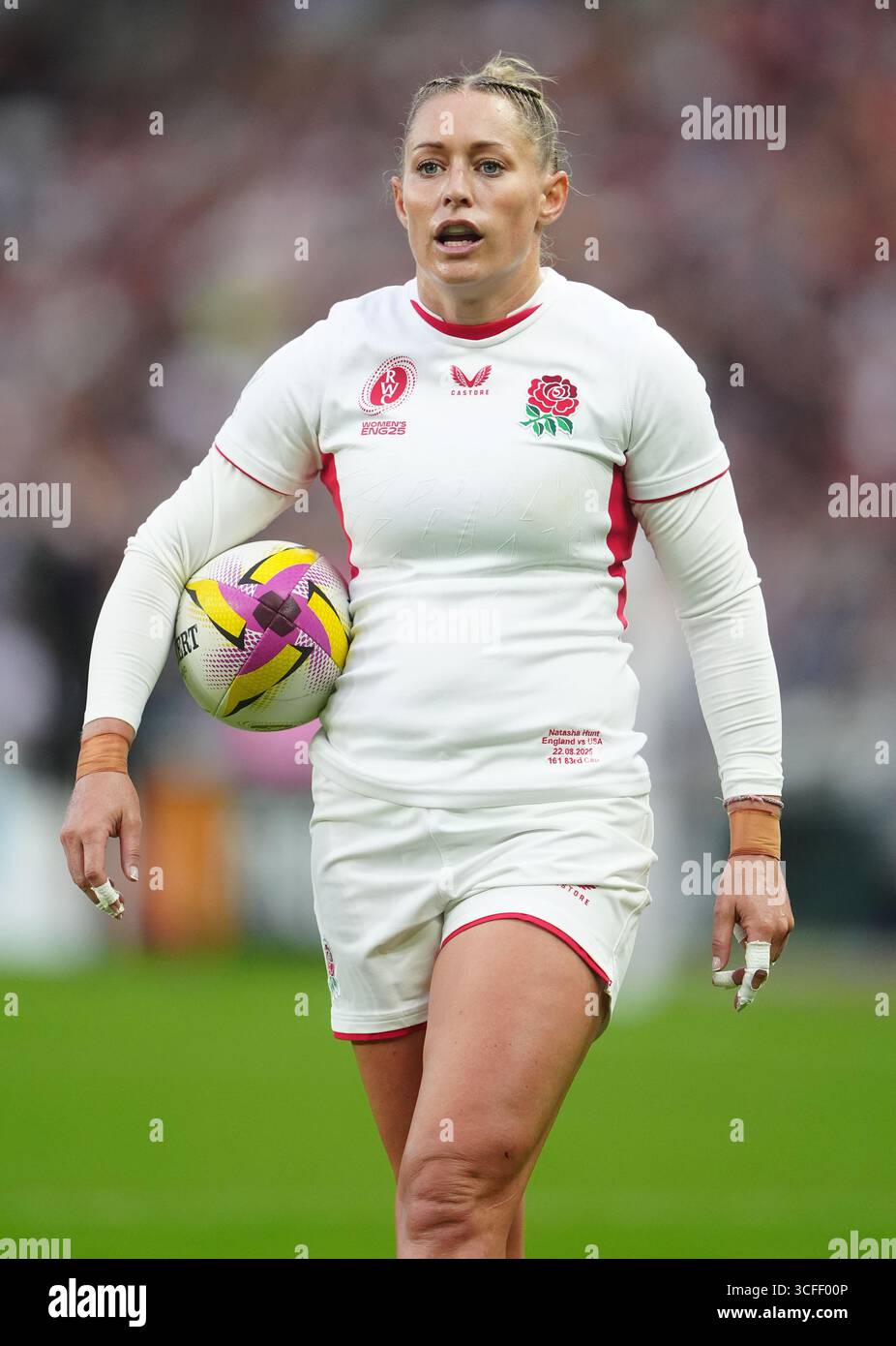 England's Natashta Hunt during the Women's Rugby World Cup 2025 Pool A ...