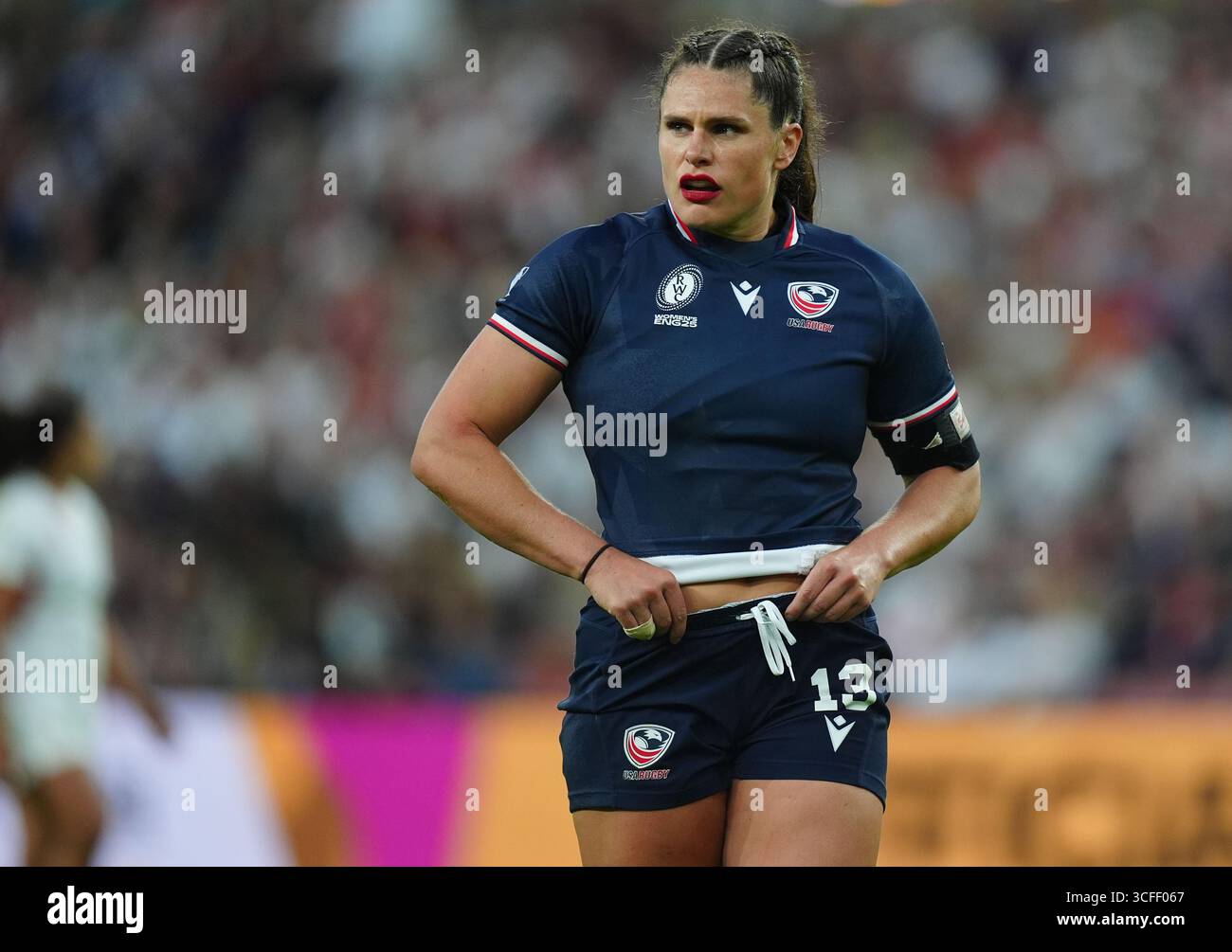 USA's Ilona Maher during the Women's Rugby World Cup 2025 Pool A match ...