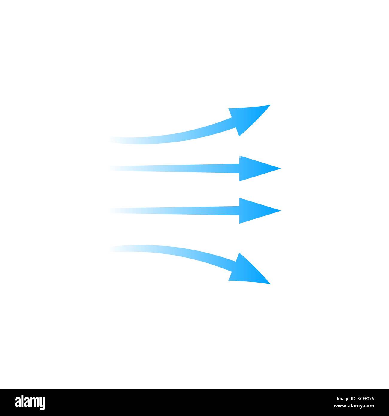 Arrows showing flow direction hi-res stock photography and images - Alamy