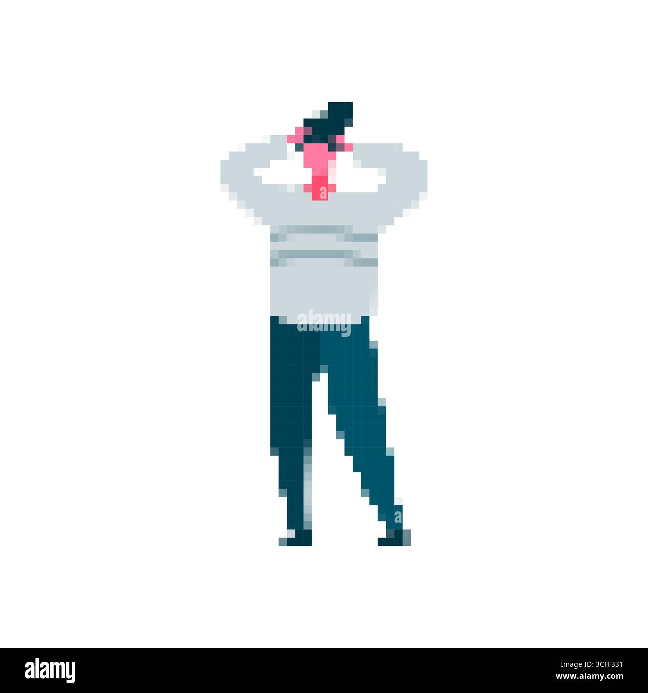 Retro pixel art hands hi-res stock photography and images - Alamy