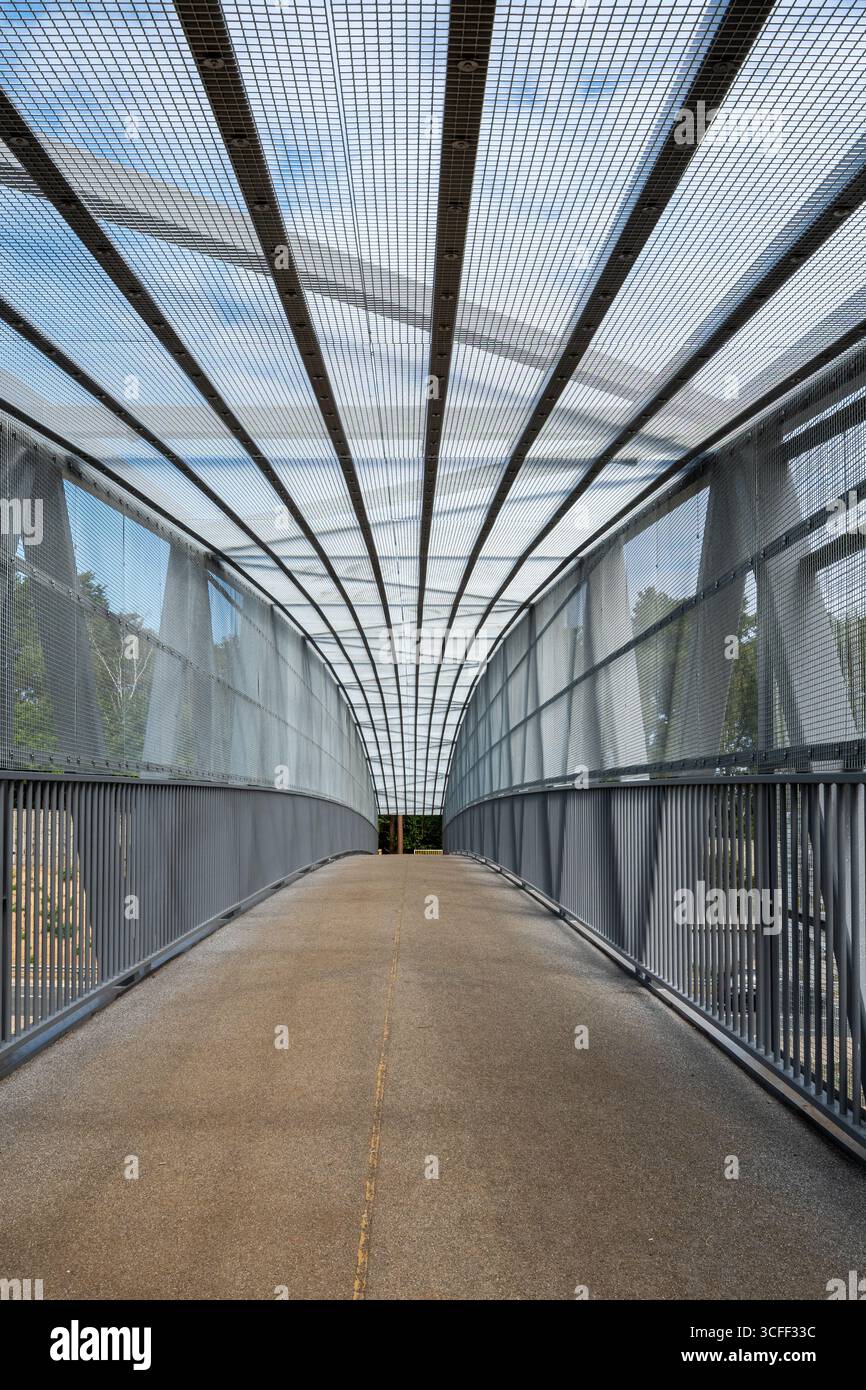 New footbridge over M3 opened in August 2025 connecting Bagshot with ...