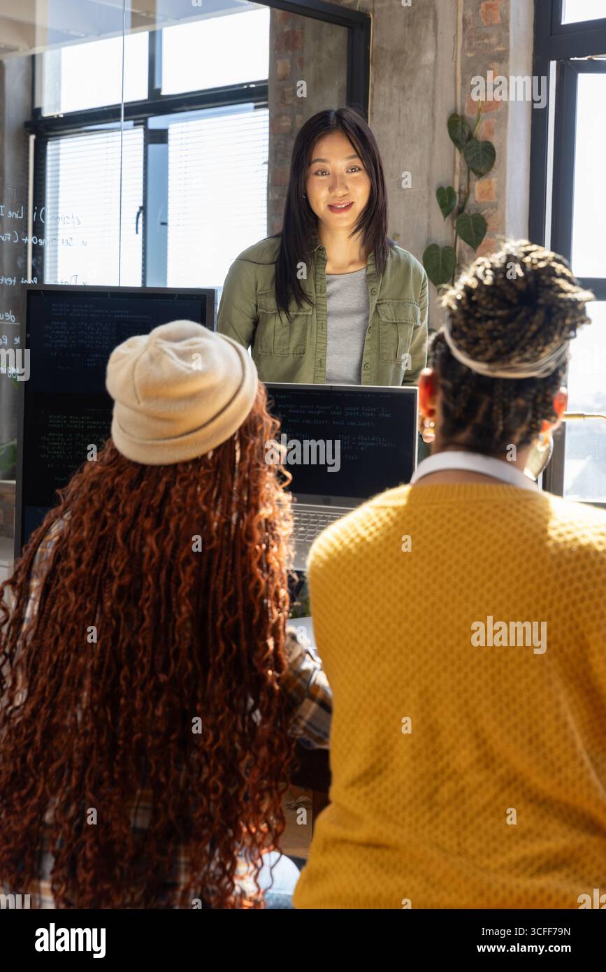 Discussing code on glass hi-res stock photography and images - Alamy