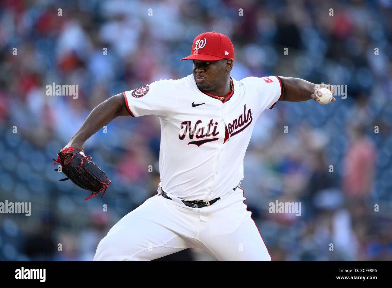 Washington Nationals relief pitcher Jose Ferrer (47) in action during a ...