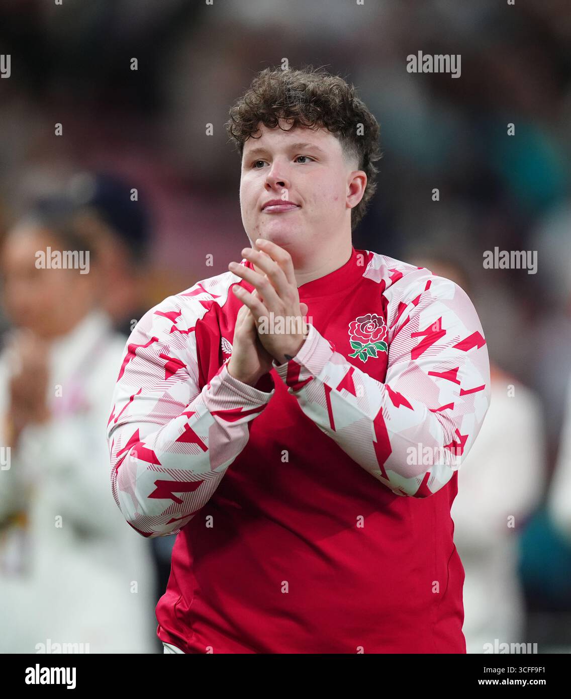 England's Hannah Botterman applauds the fans after the Women's Rugby ...