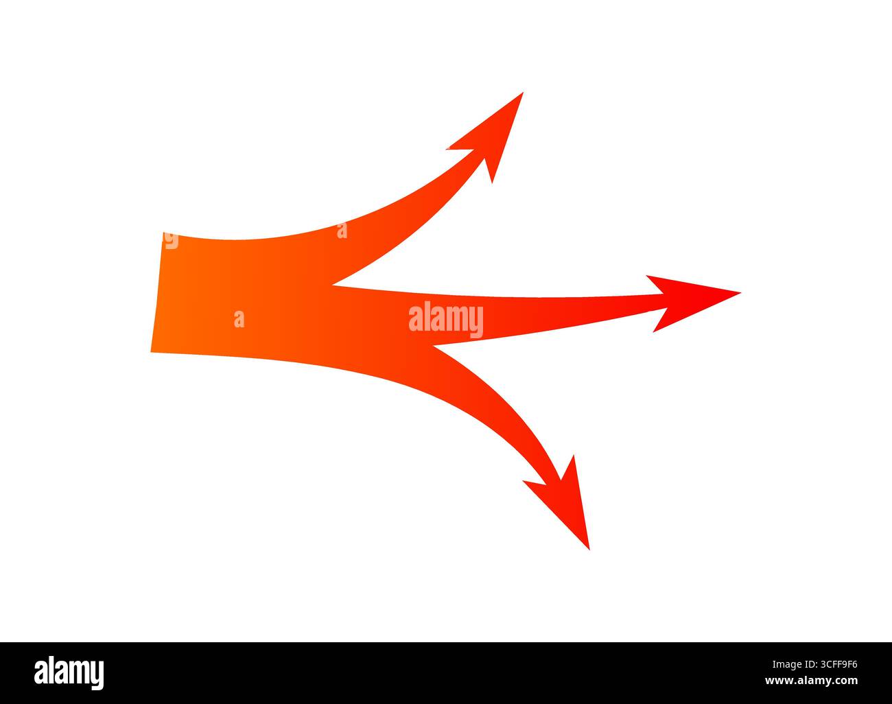 Dynamic arrow displaying aggressive movement for war tactics and ...