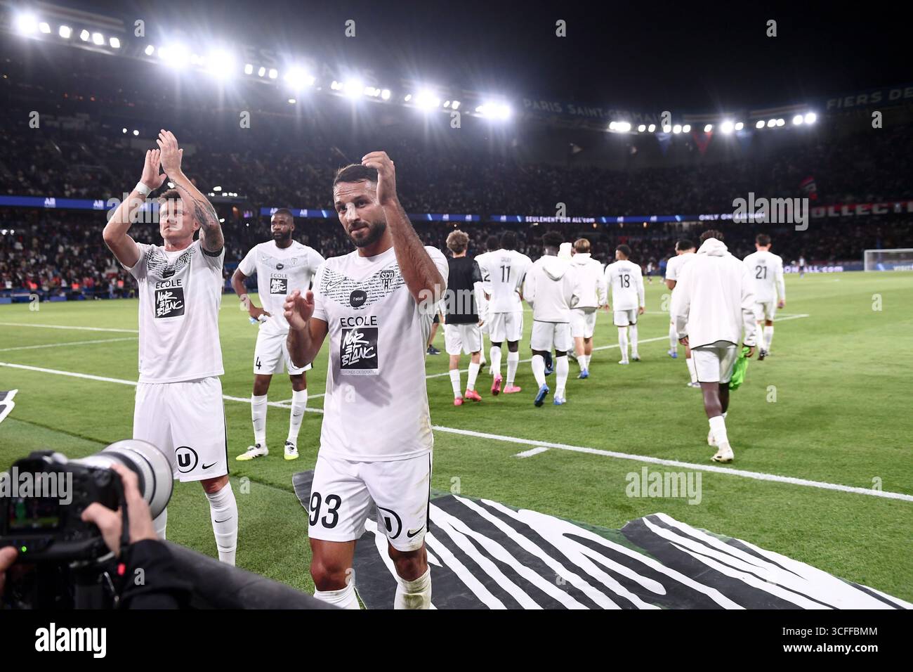 15 Pierrick CAPELLE (sco) - 93 Haris BELKEBLA (sco) during Ligue 1 McDonald's match between ...