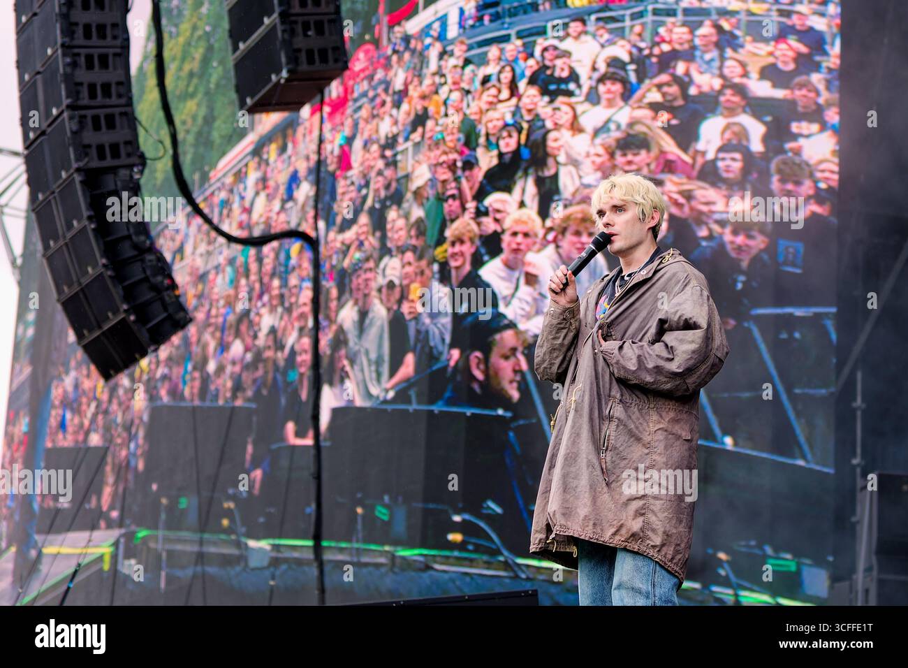 August 22, 2025, Leeds: AWSTEN KNIGHT lead singer of American band ...
