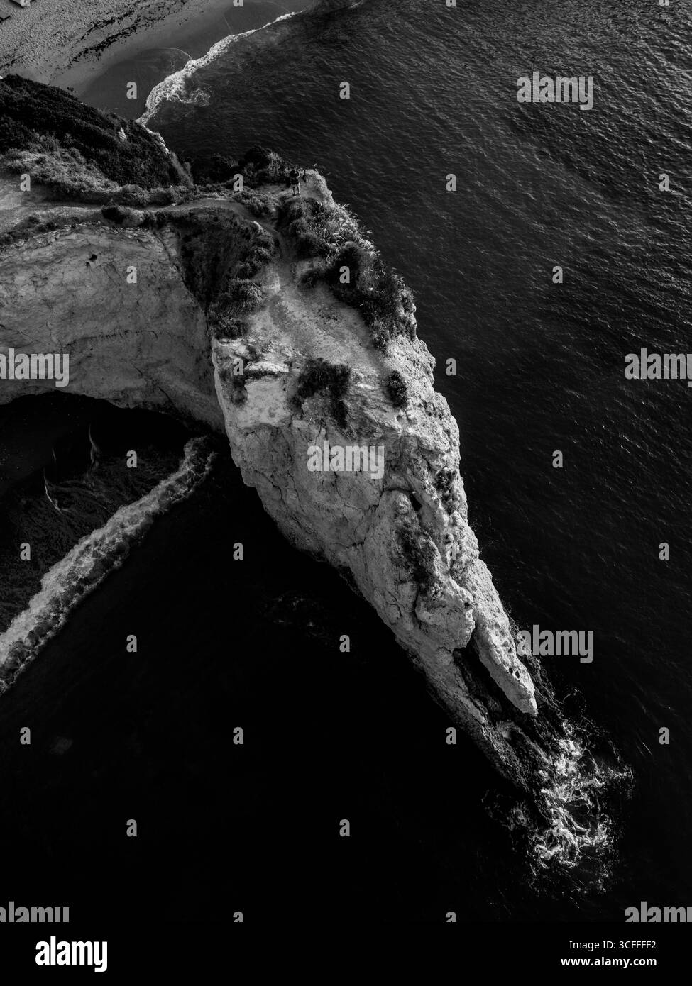 Drone coastal view Black and White Stock Photos & Images - Alamy