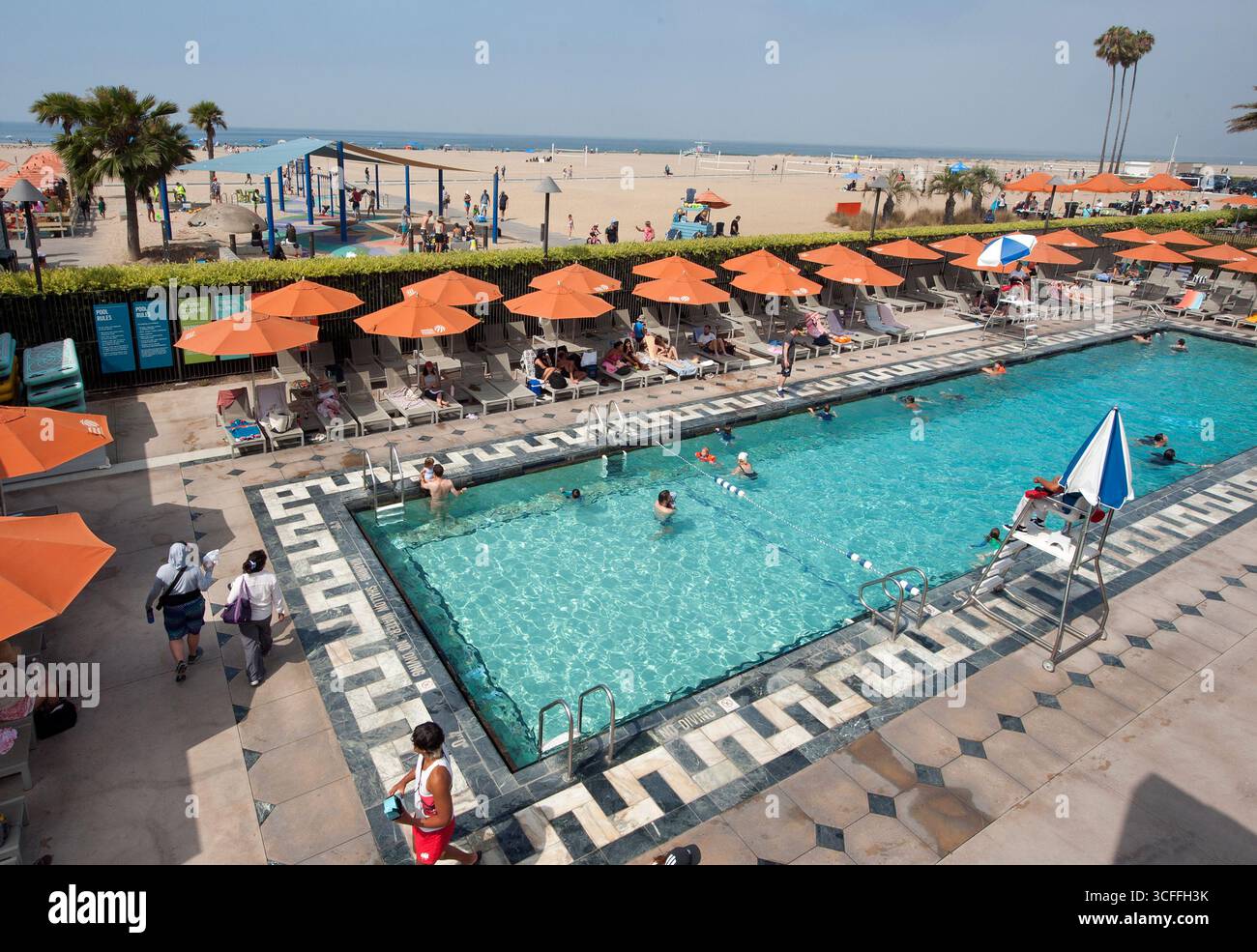 Beach, Annenberg, Community Beach House, Santa Monica, California, USA ...