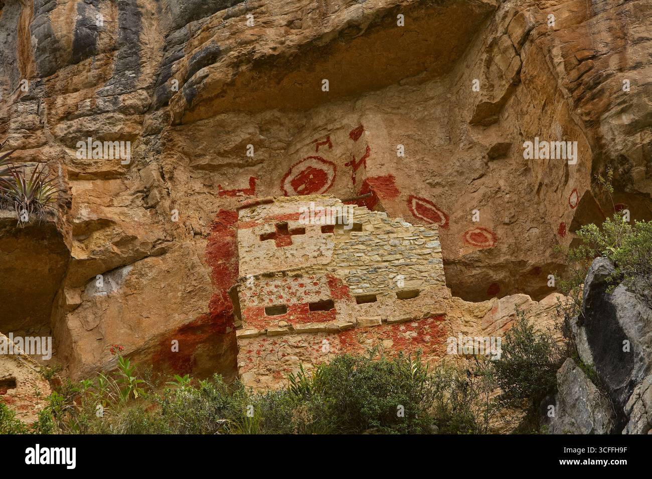 The painted mausoleums of Revash cling to the cliffs of Chachapoyas ...