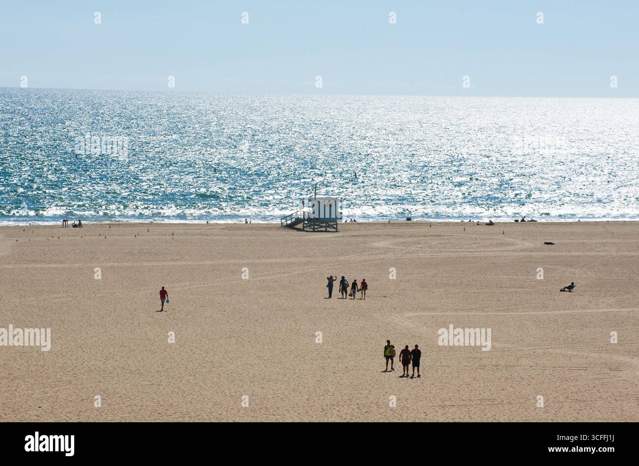 Sandy beach in Santa Monica, California, USA Stock Photo - Alamy
