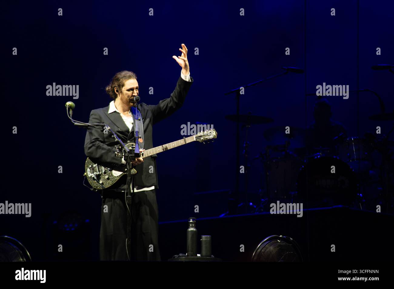 Reading, Berkshire. 22nd August 2025. Headliner Hozier ends proceedings ...