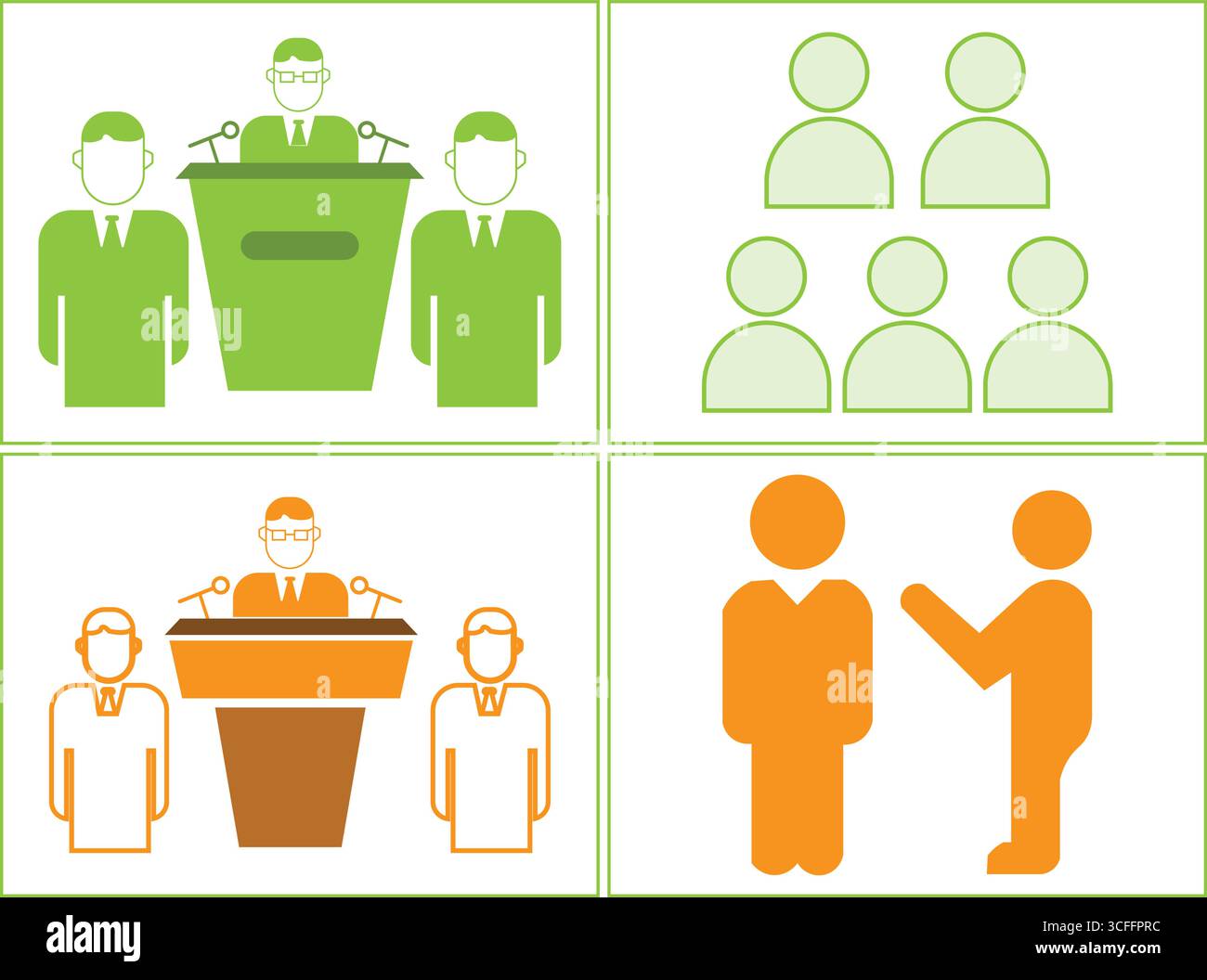 Conference collaboration Stock Vector Images - Alamy