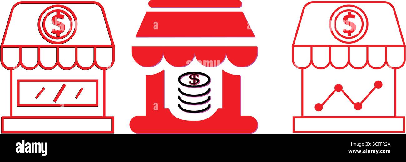 Storefrontvector hi-res stock photography and images - Alamy