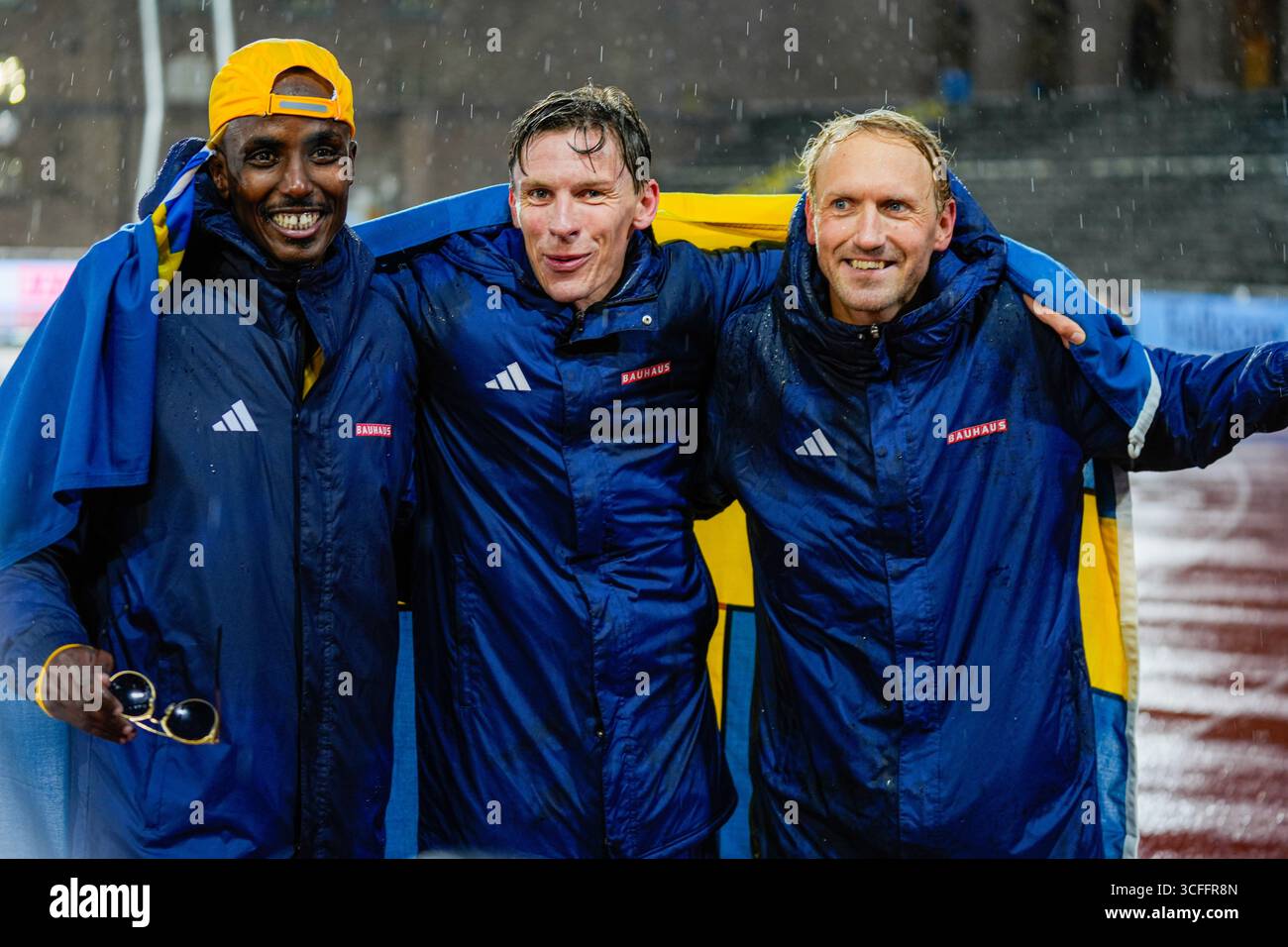 First day. Suldan Hassan, Andreas Almgren, David Nilsson Credit: Daniel ...