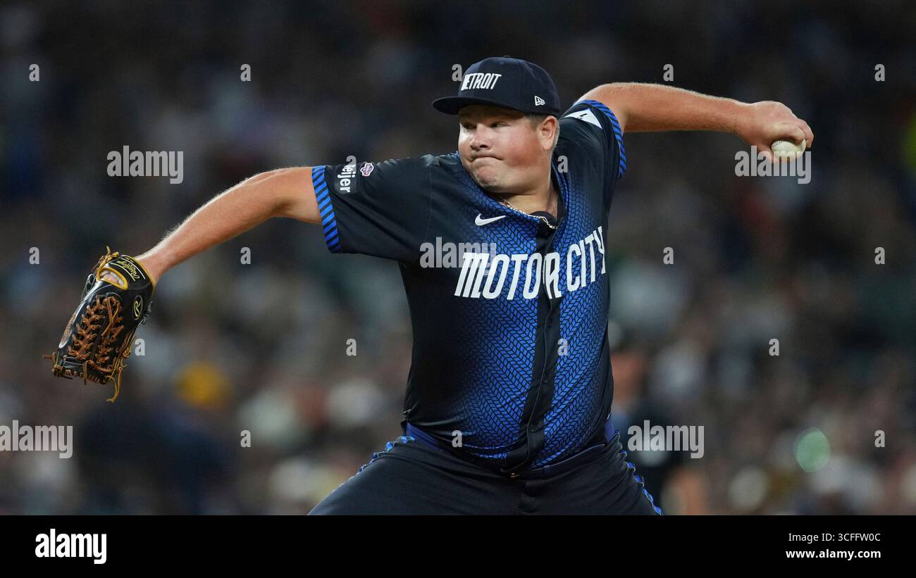 Detroit Tigers pitcher Drew Sommers throws against the Kansas City ...