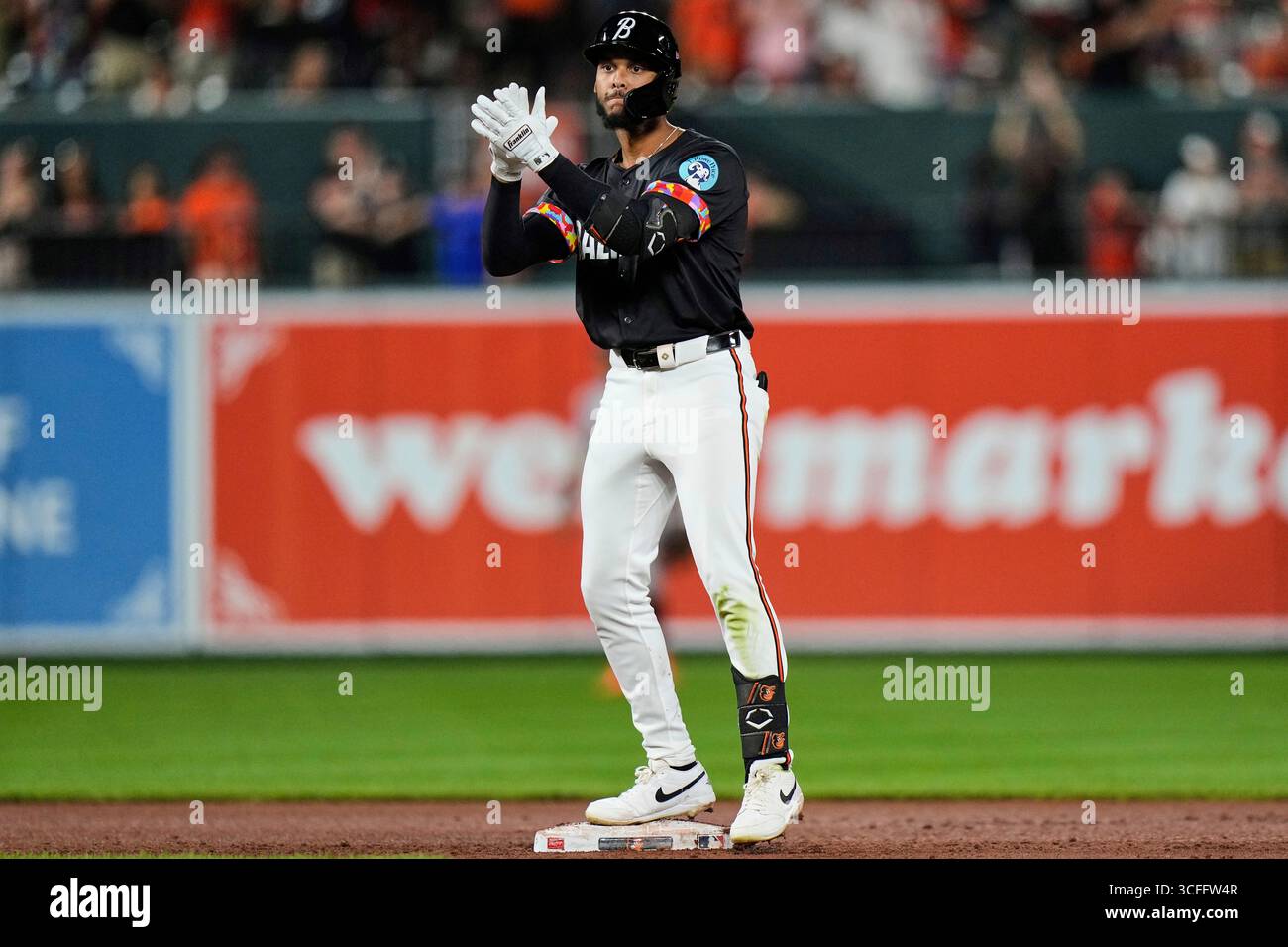 Baltimore Orioles' Jeremiah Jackson celebrates after hitting a two-run ...