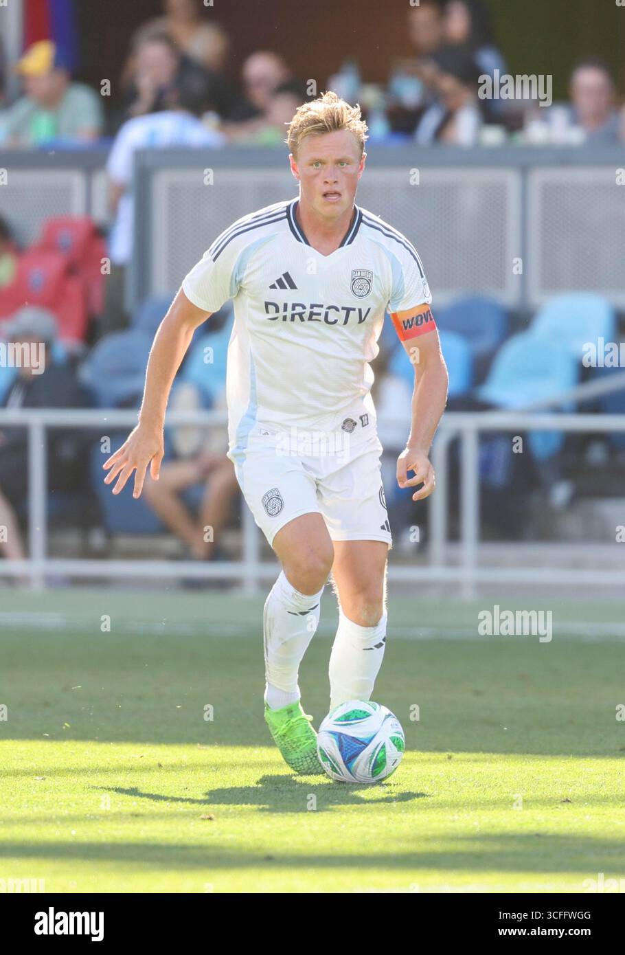 August 17, 2025, San Jose, California, U.S: San Diego FC Midfielder ...